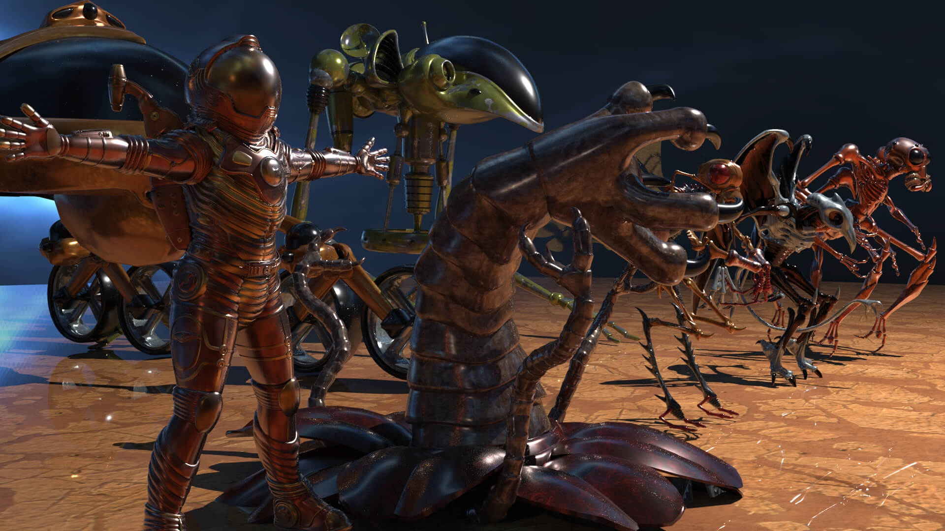 Space Creatures Pack - 3D Model by xuanxo69