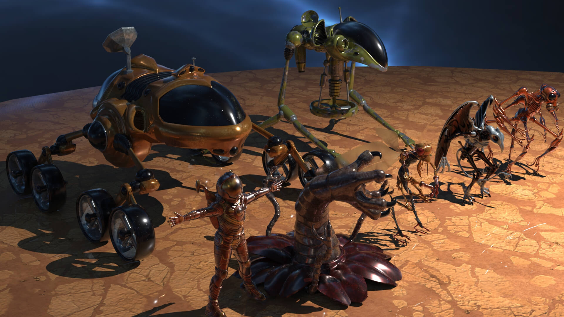 Space Creatures Pack - 3D Model by xuanxo69