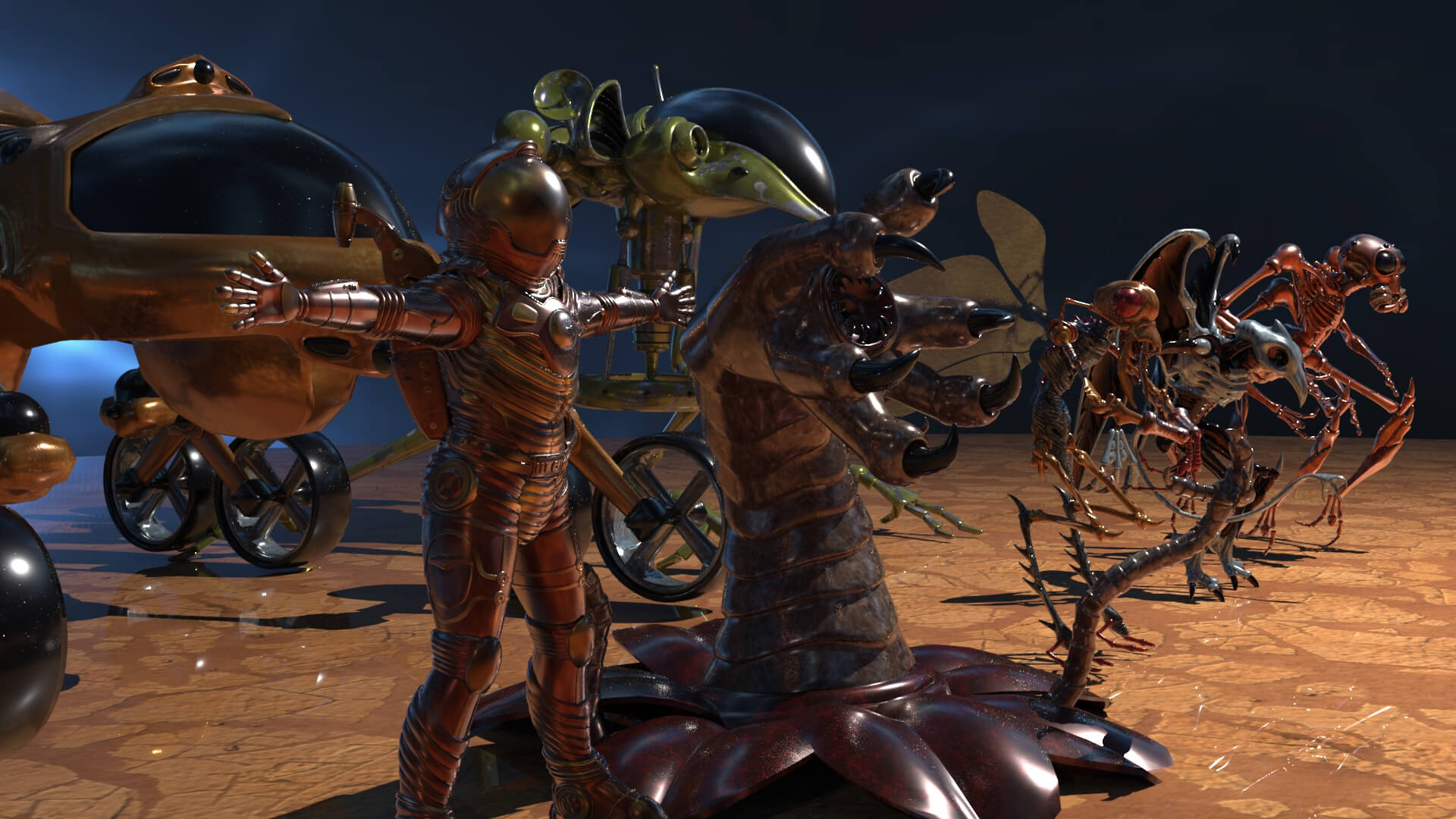 Space Creatures Pack - 3D Model by xuanxo69