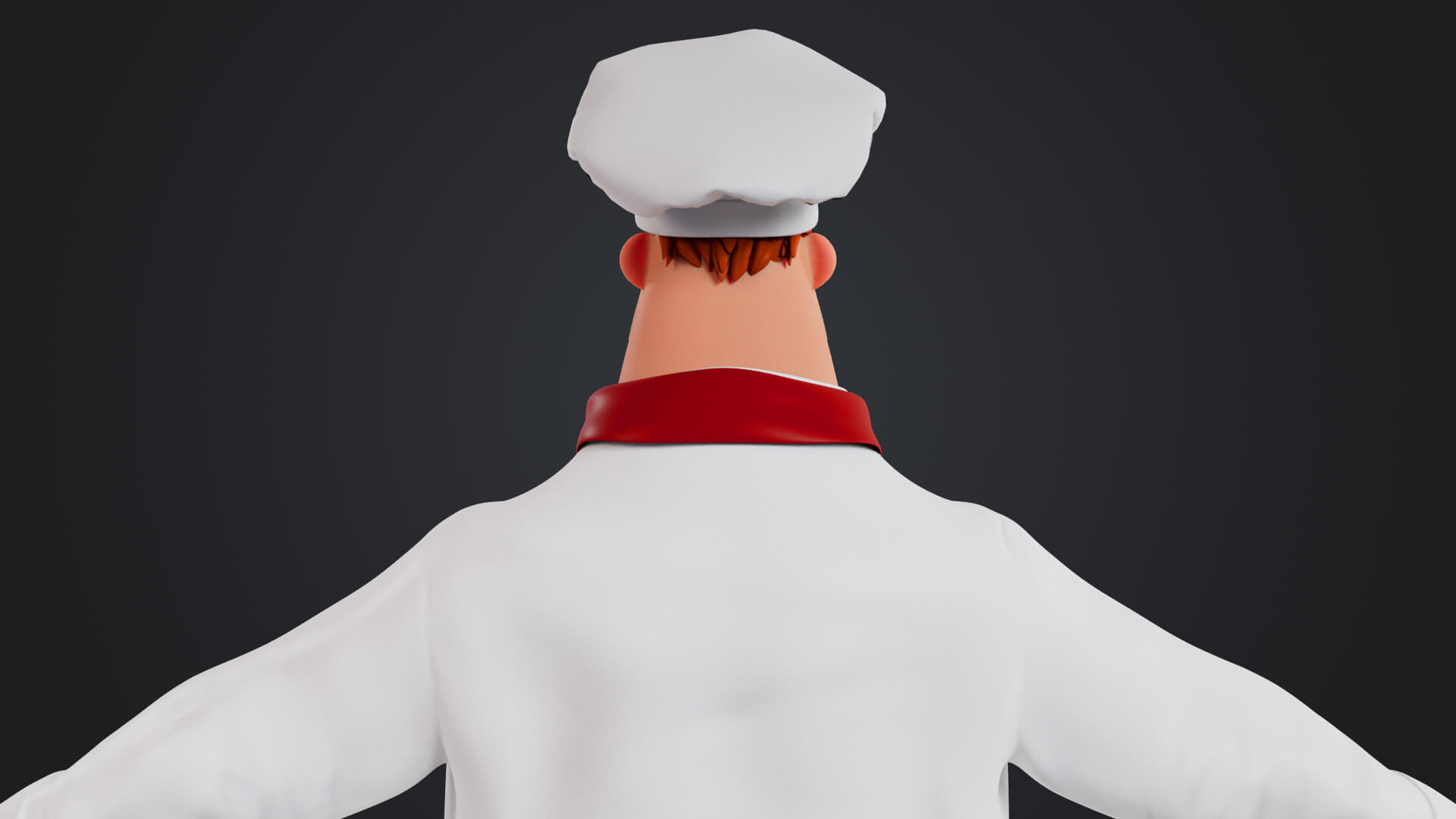 Cartoon Chef Rigged - 3D Model by xzh