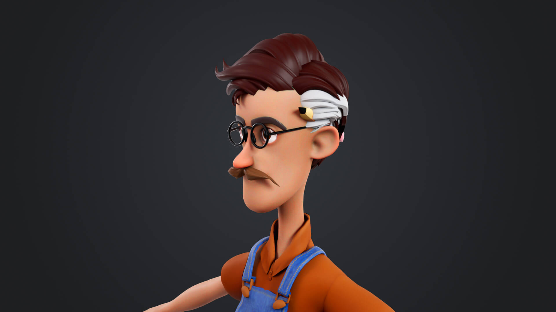 Cartoon Repairman Rigged - 3D Model by xzh