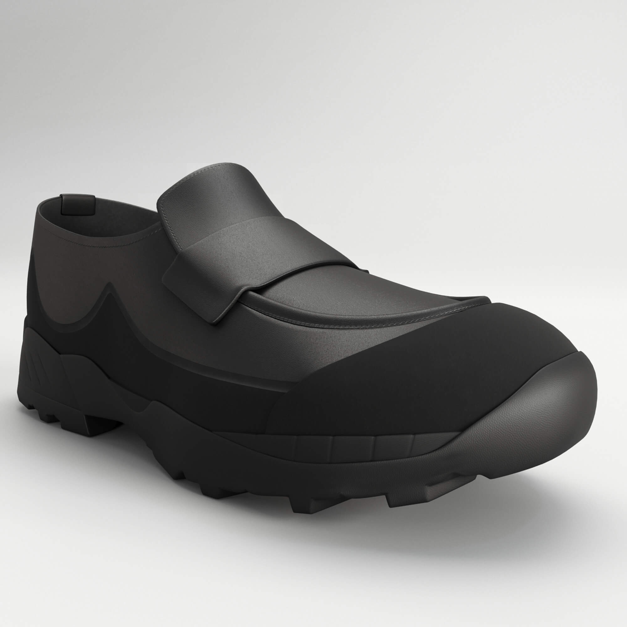 Black Slip-On Loafers Roa 3D Model by YanaDesVal