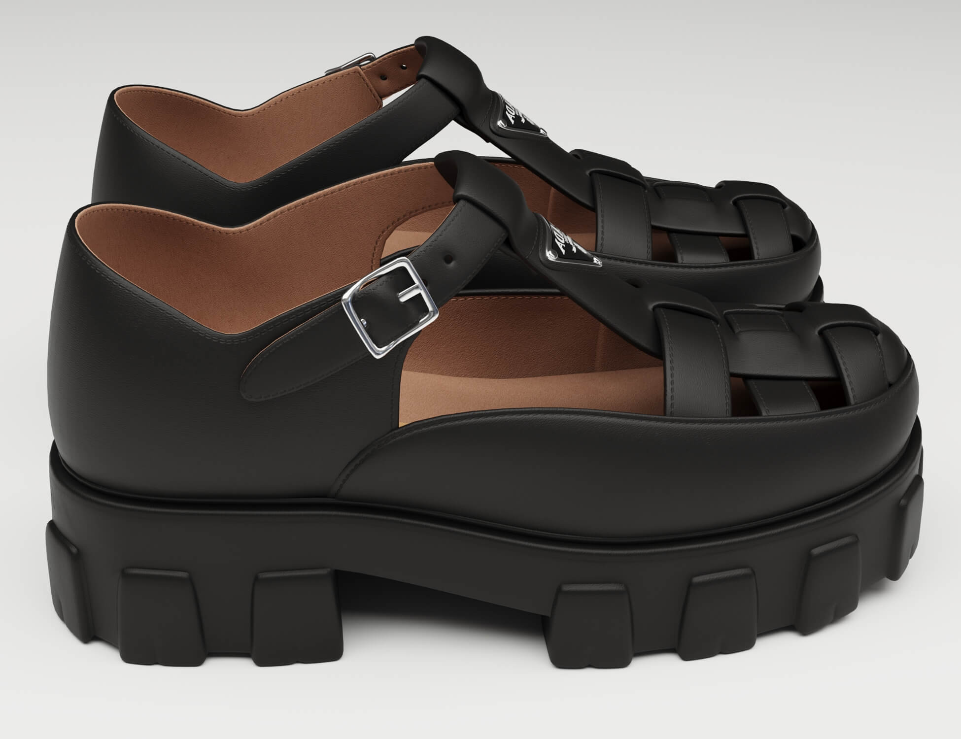 Chunky Sandals Prada Collection Set - 3D Model by YanaDesVal