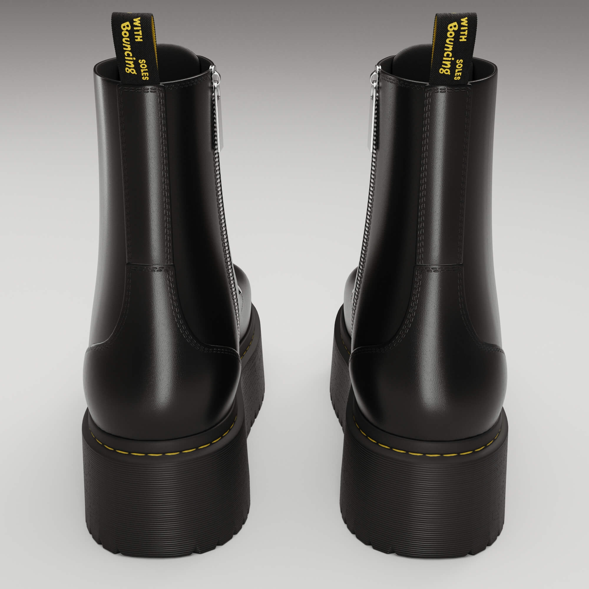 Dr Martens Jadon Max Platform Boots - 3D Model by YanaDesVal