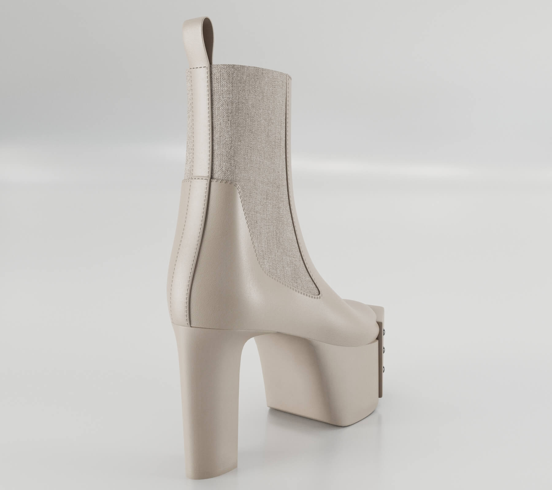 Heels Rick Owens Beveled Platform - 3D Model by YanaDesVal
