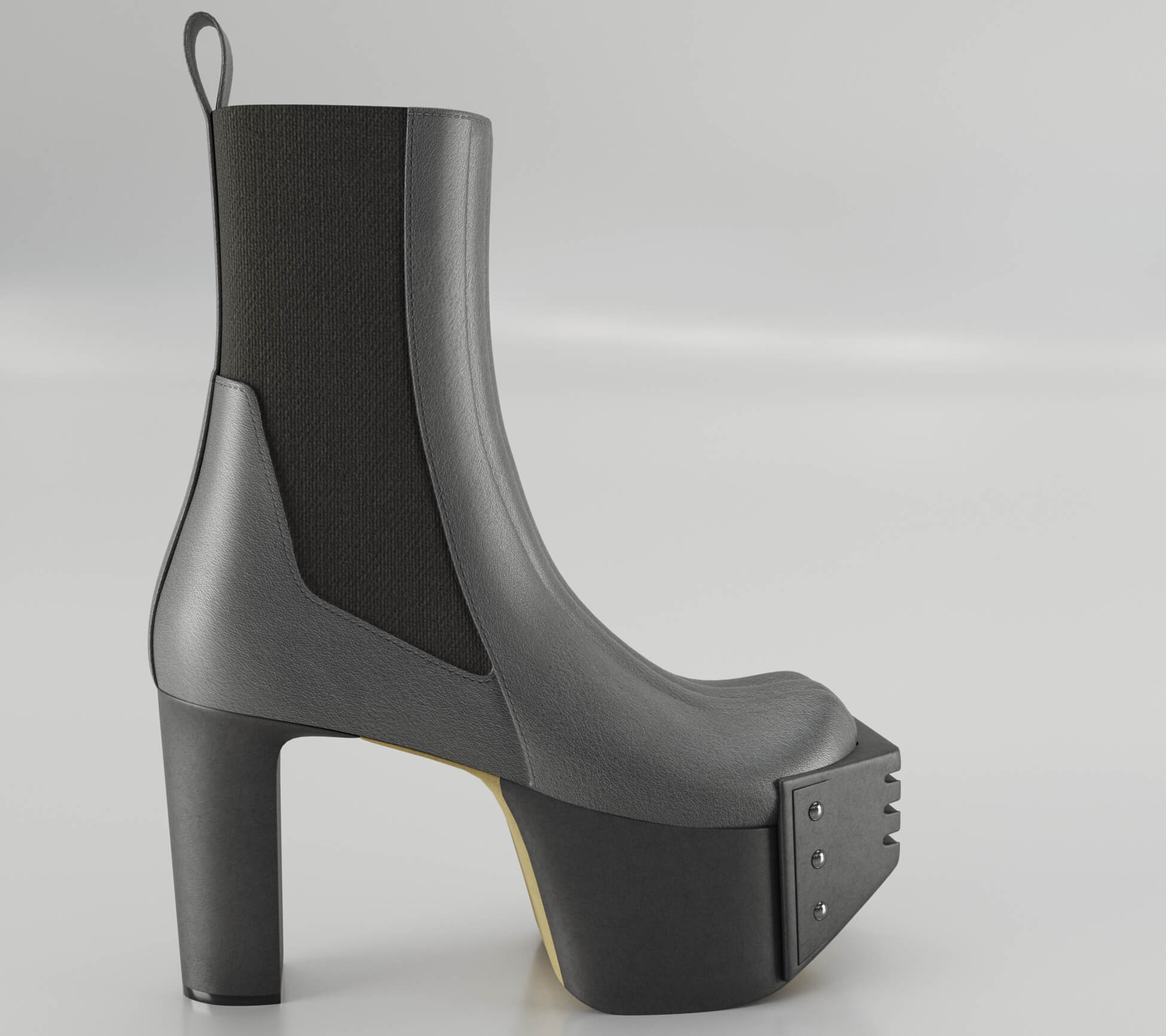 Heels Rick Owens Grilled Platform - 3D Model by YanaDesVal
