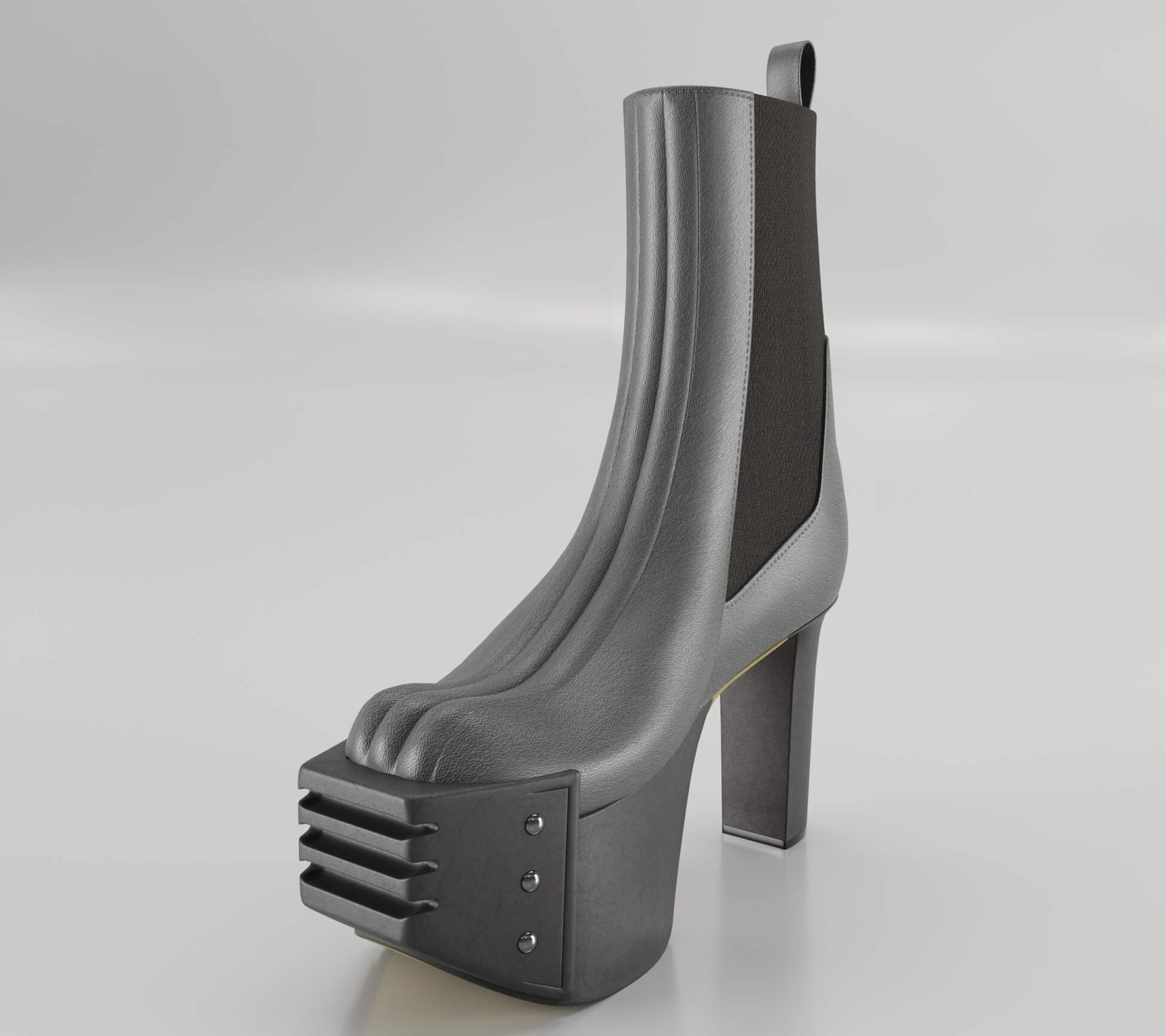Heels Rick Owens Grilled Platform - 3D Model by YanaDesVal