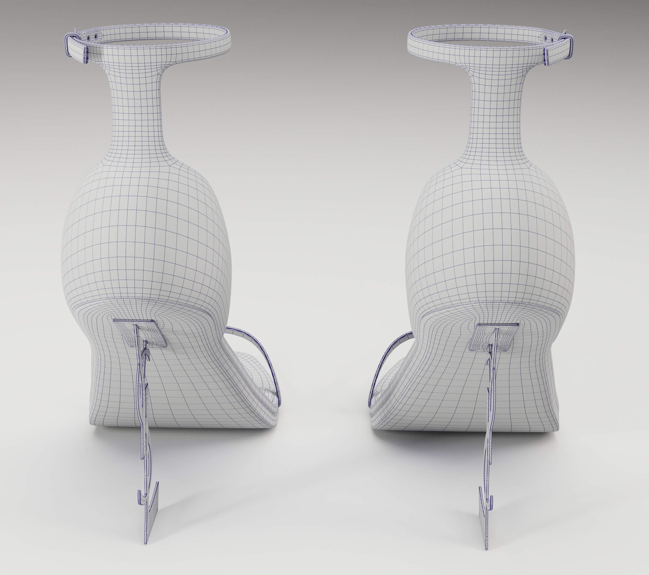 Saint Laurent Heels Glossy and Mate Collection - 3D Model by YanaDesVal