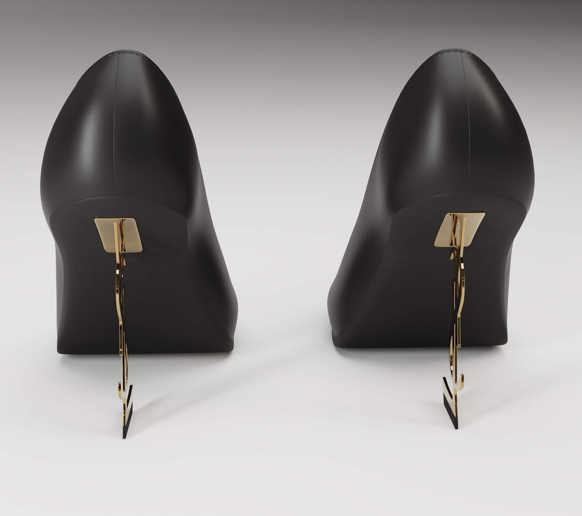 Saint Laurent Paris Opyum Leather High Heels Collection - 3D Model by ...