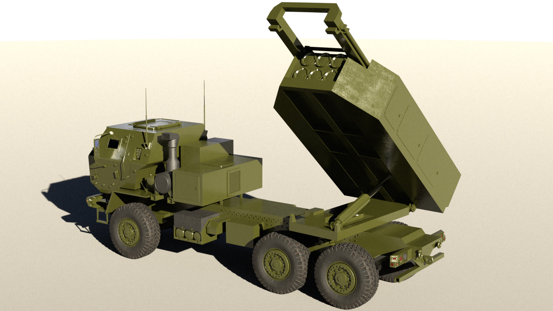 M142 Himars MLRS - 3D Model by Yaroslav Lytvyn