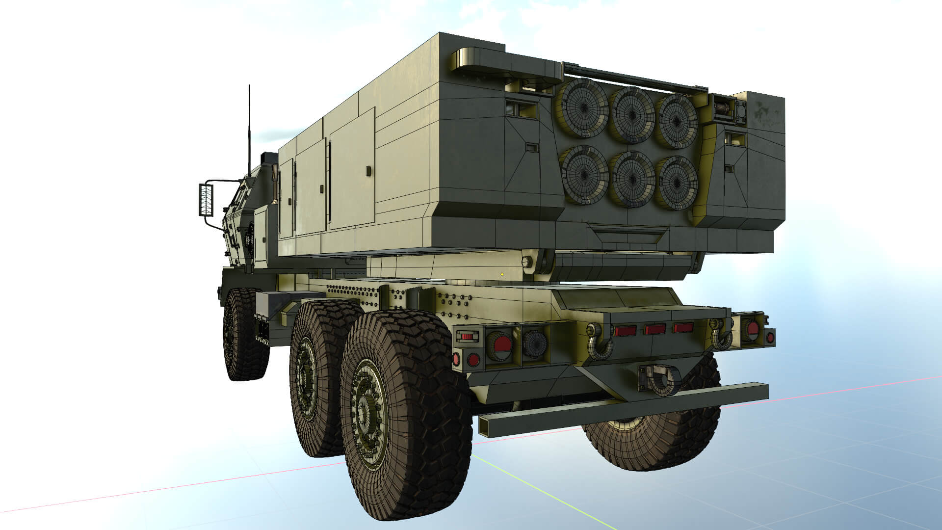M142 Himars MLRS - 3D Model by Yaroslav Lytvyn