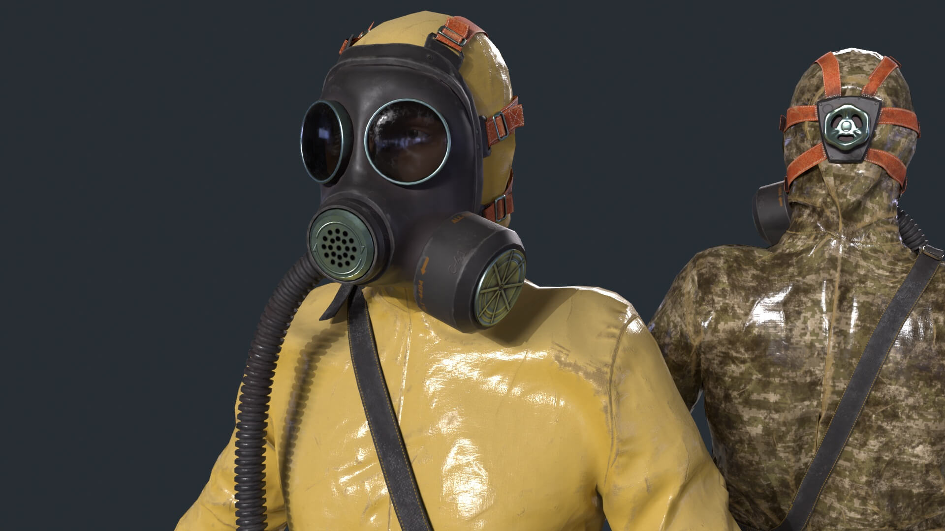 Hazmat Soldier with a Rig - 3D Model by yaschancool