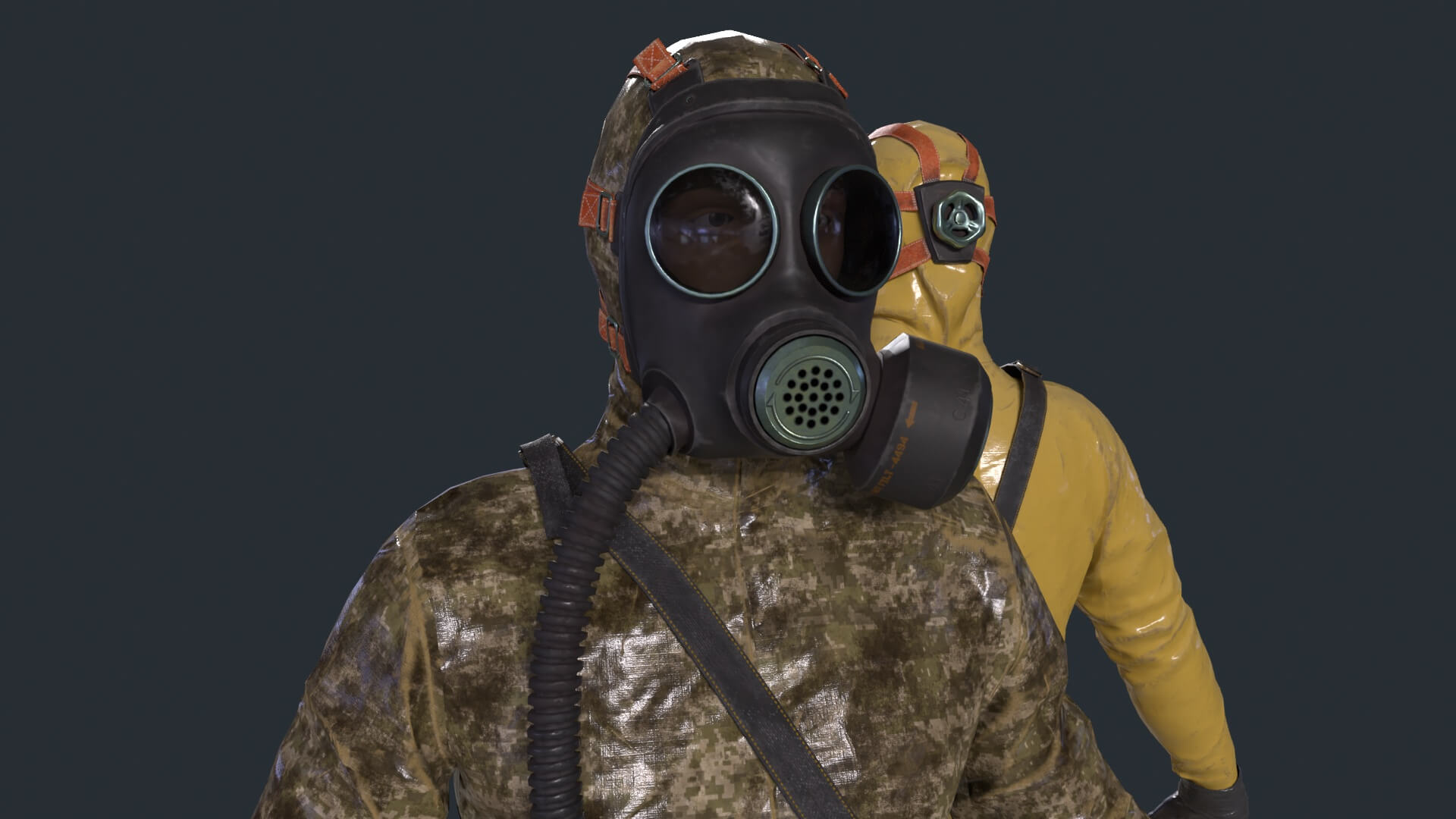 Hazmat Soldier with a Rig - 3D Model by yaschancool