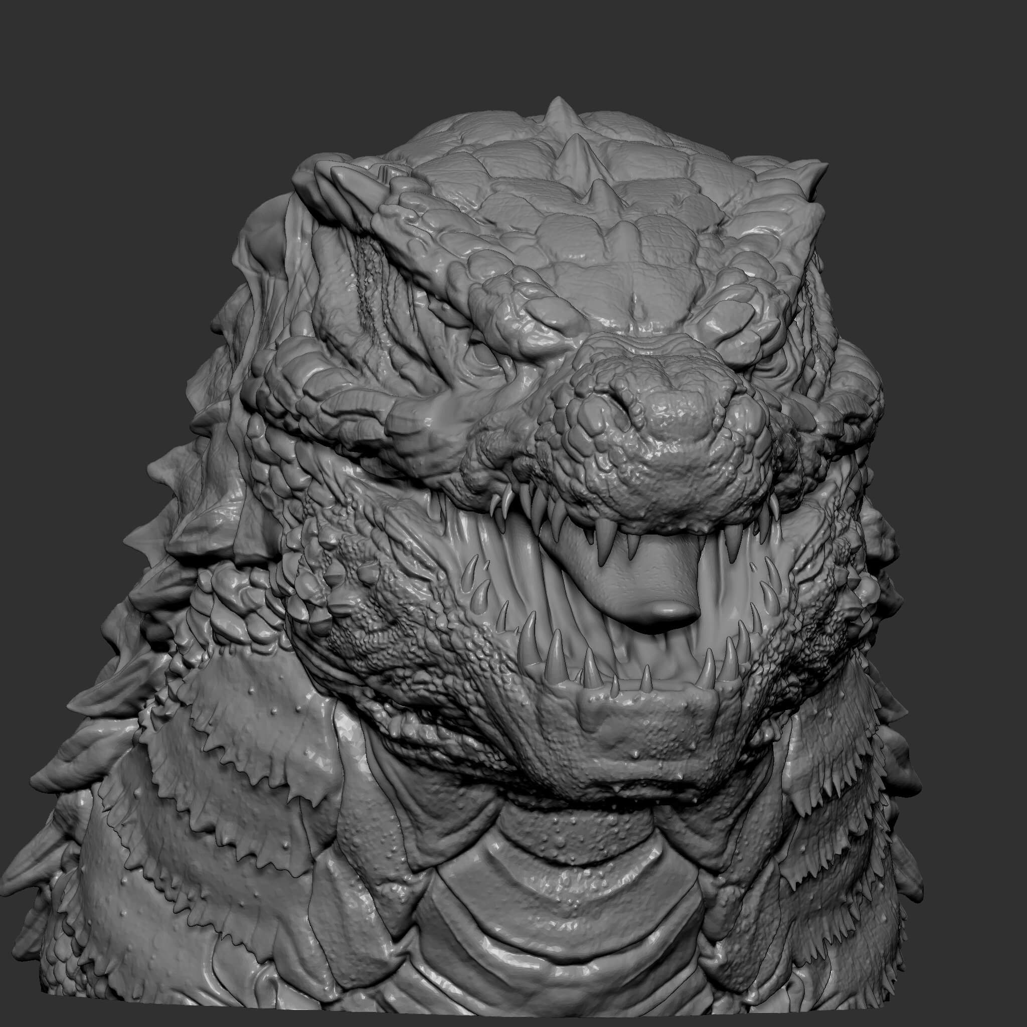 Godzilla Head - 3D Model by yash deval