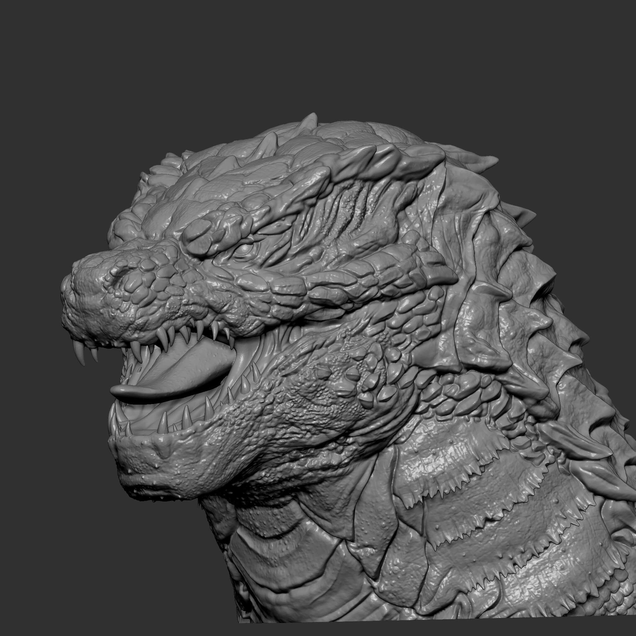 Godzilla Head - 3D Model by yash deval