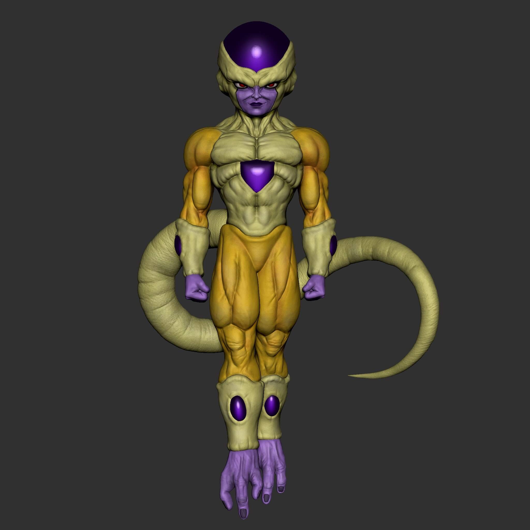 Golden Frieza - 3D Model by yash deval