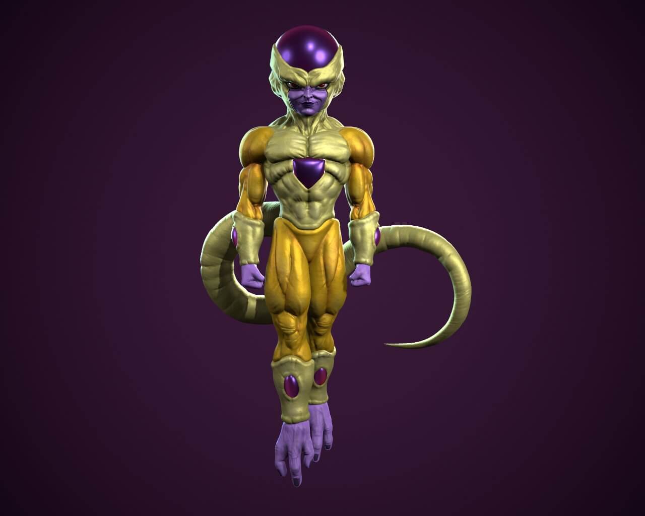 Golden Frieza - 3D Model by yash deval