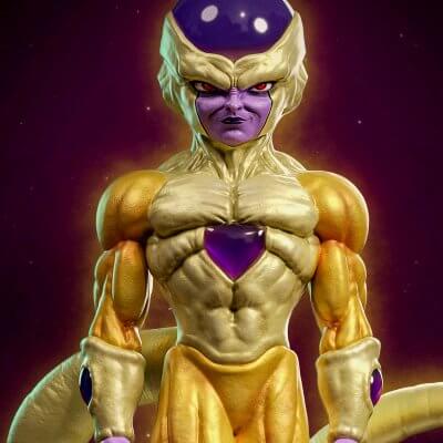 Golden Frieza - 3D Model by yash deval