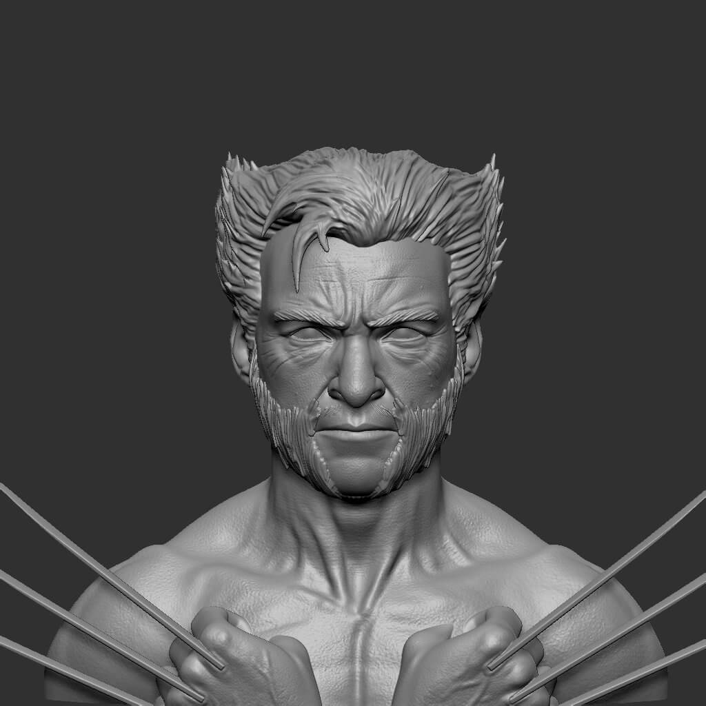 Hugh Jackman Wolverine - 3D Model by yash deval