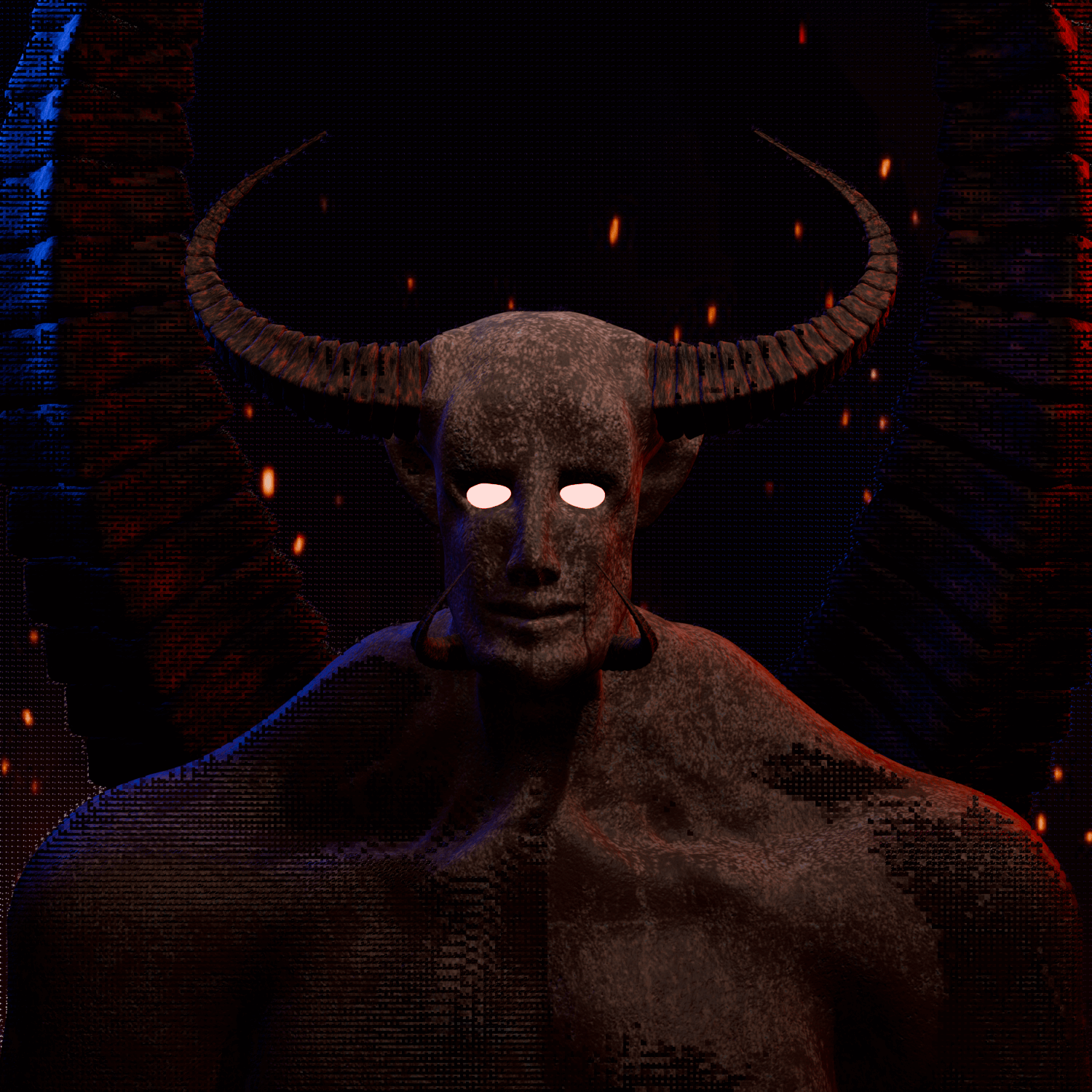 Demon 2.0 3D Render, Digital Art by YashKha