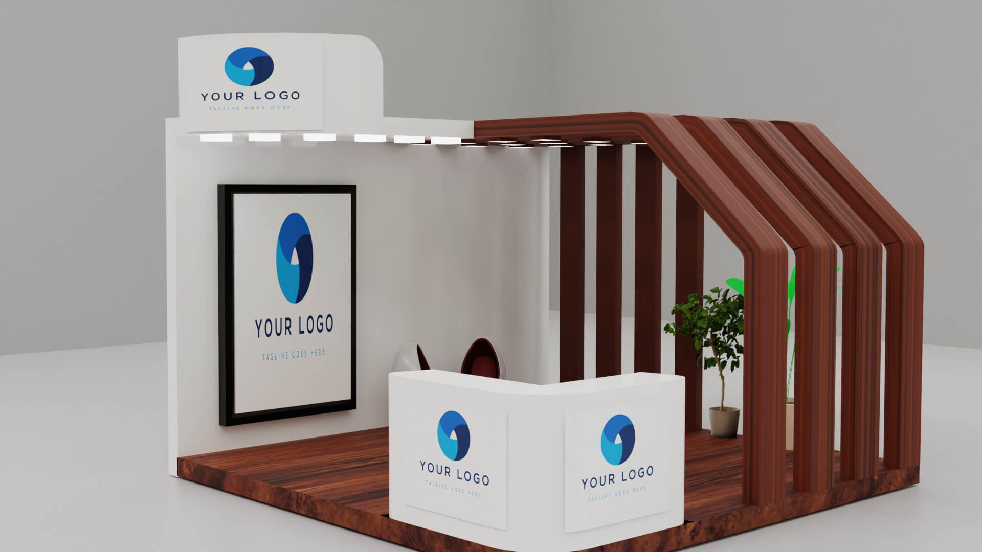Booth Exhibition - 3D Model by yasirahmad