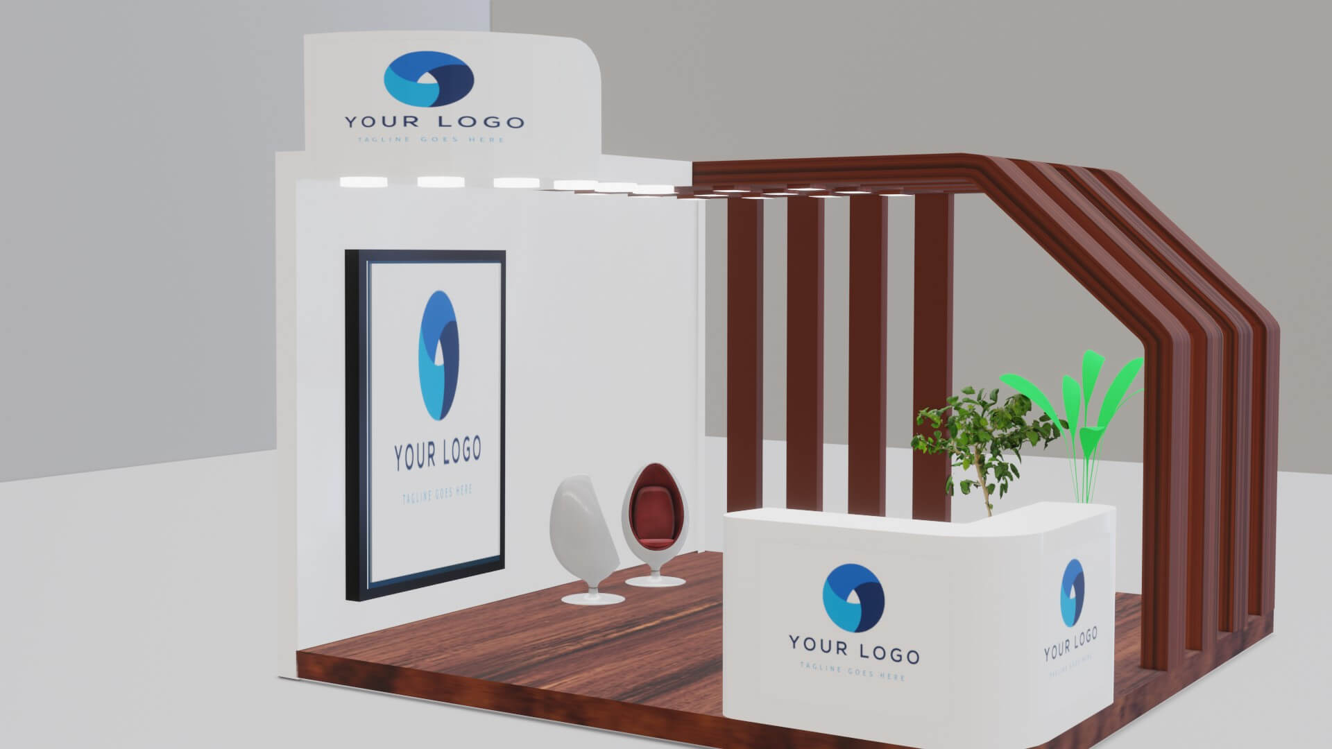 Booth Exhibition - 3D Model by yasirahmad