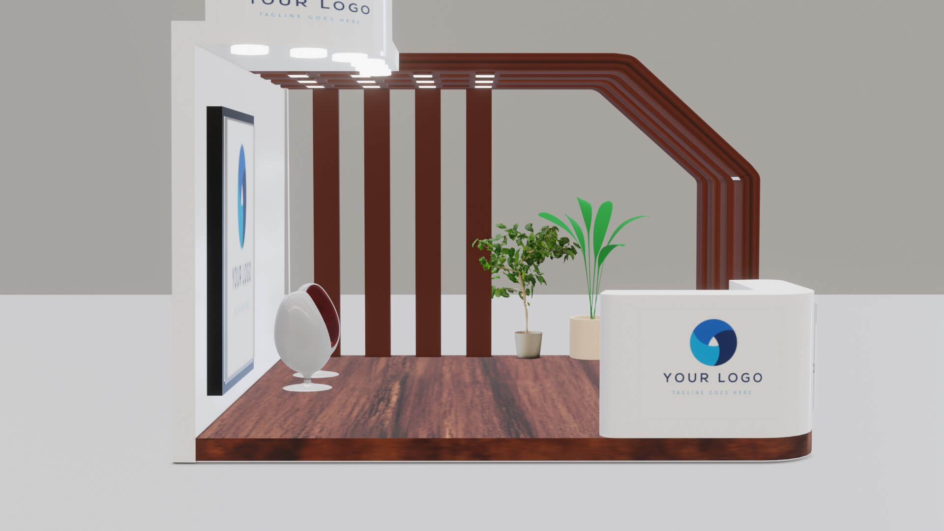 Booth Exhibition - 3D Model by yasirahmad