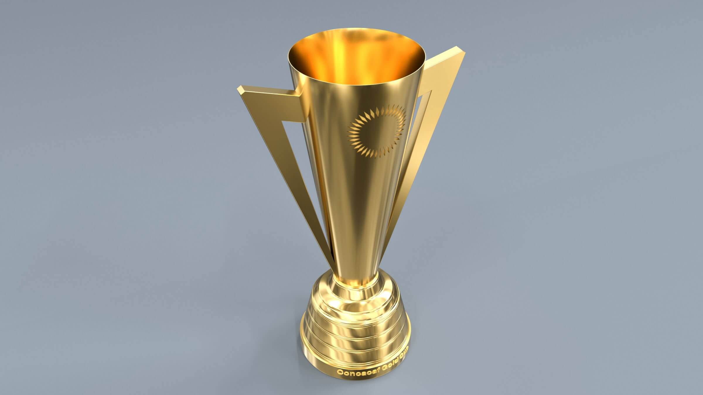 Gold Cup Concacaf Trophy - 3D Model by yassine helal