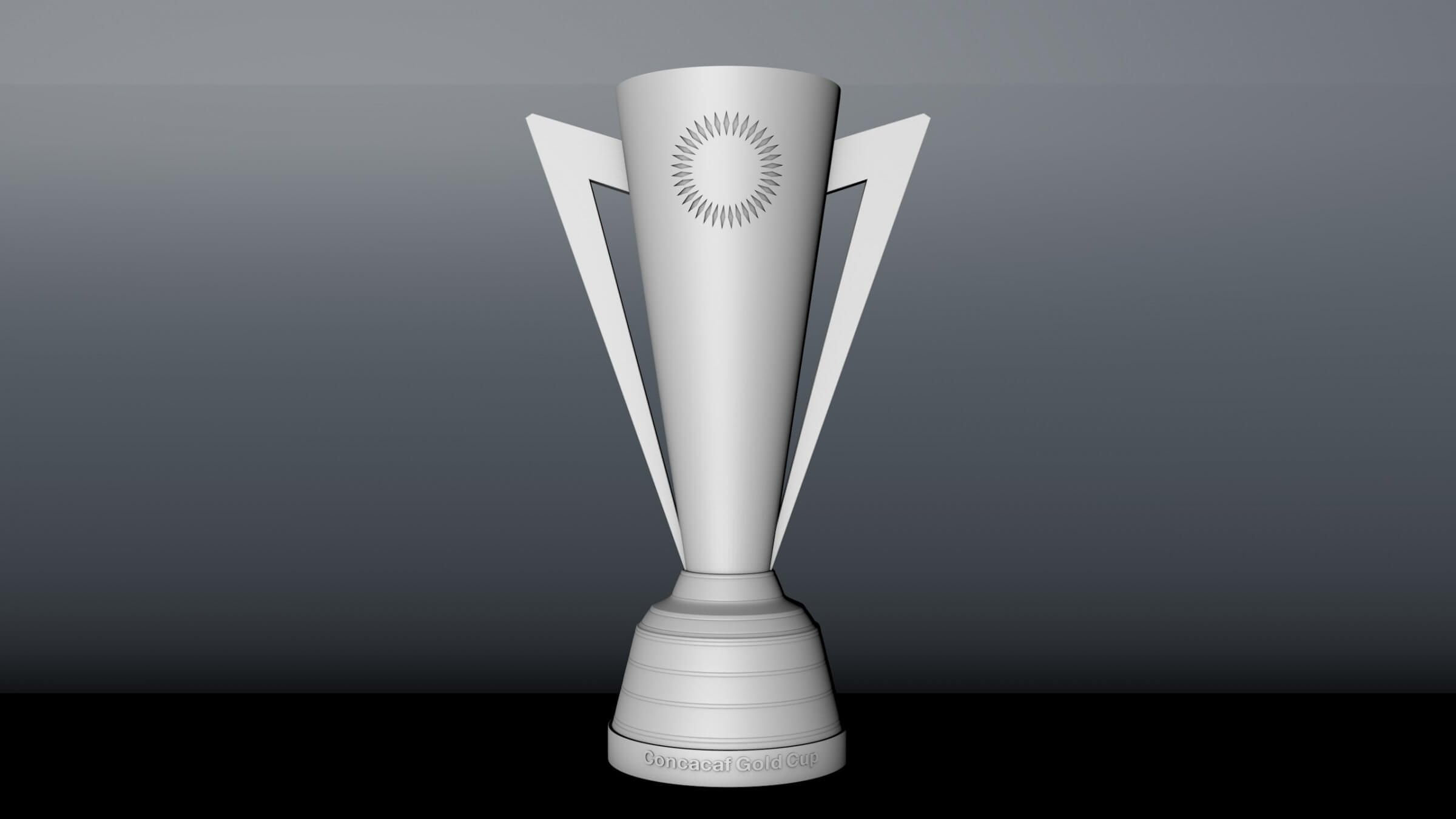 Gold Cup Concacaf Trophy - 3D Model by yassine helal