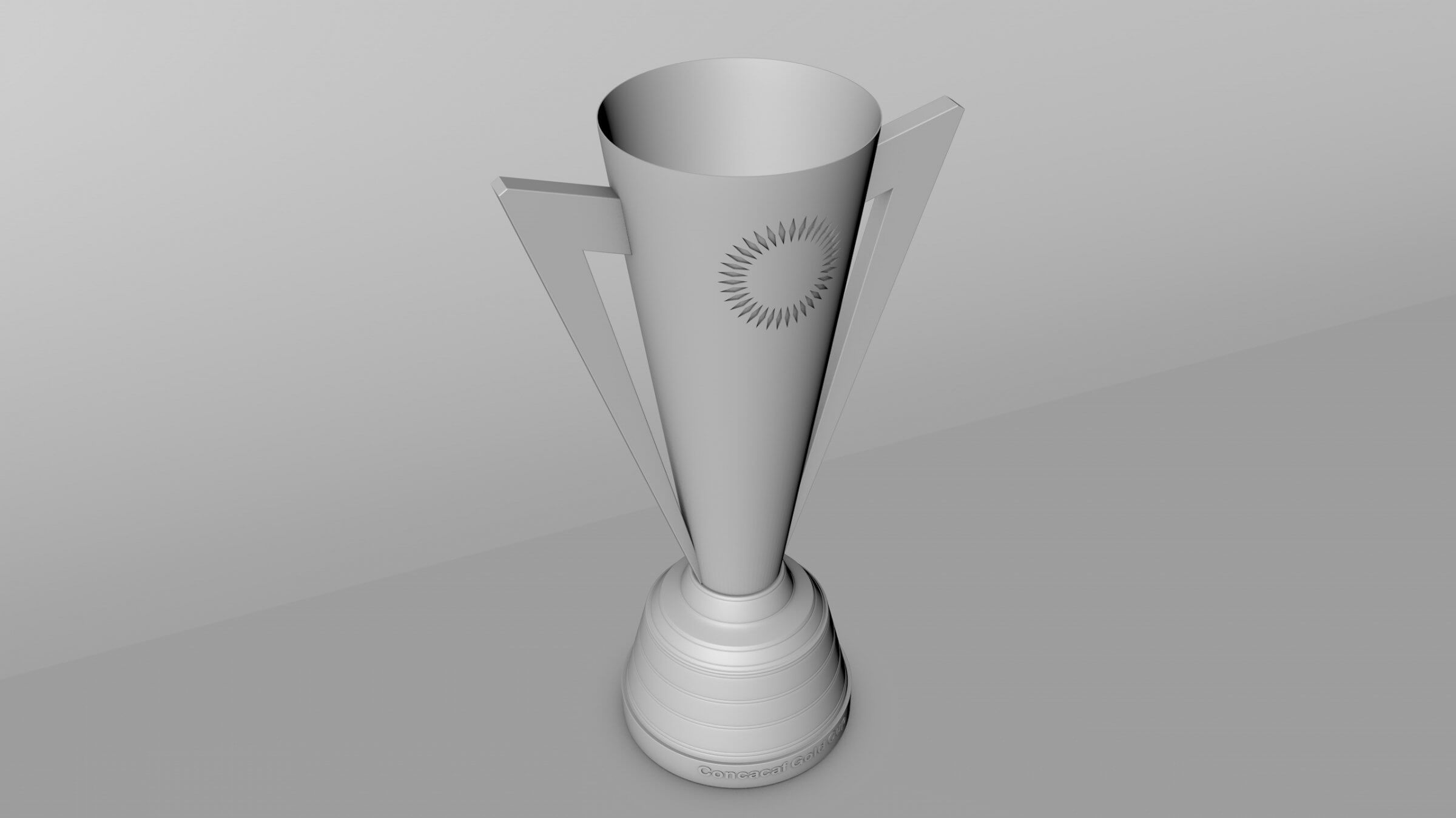 Gold Cup Concacaf Trophy - 3D Model by yassine helal