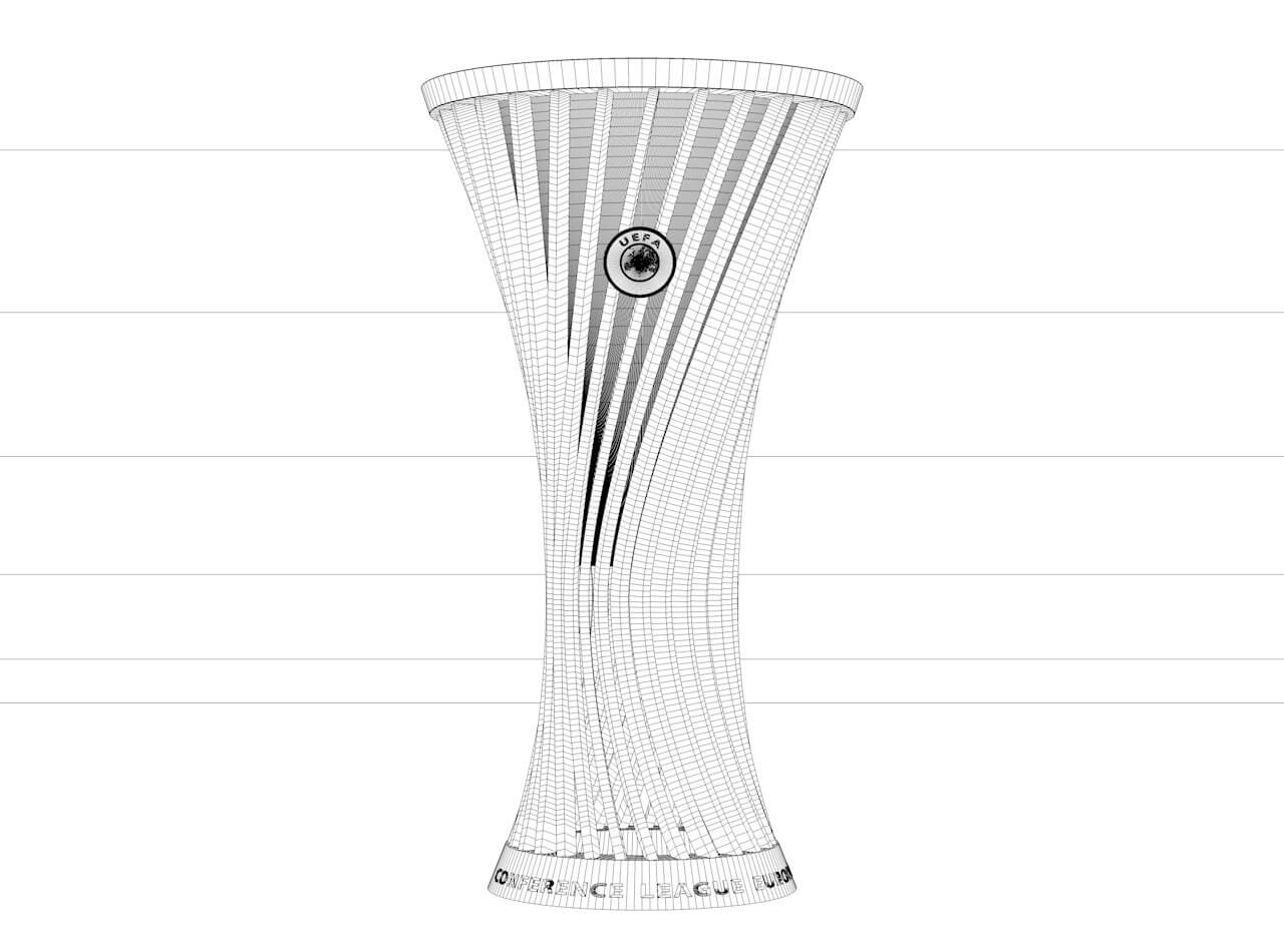 UEFA Europa Conference League Trophy - 3D Model by yassine helal