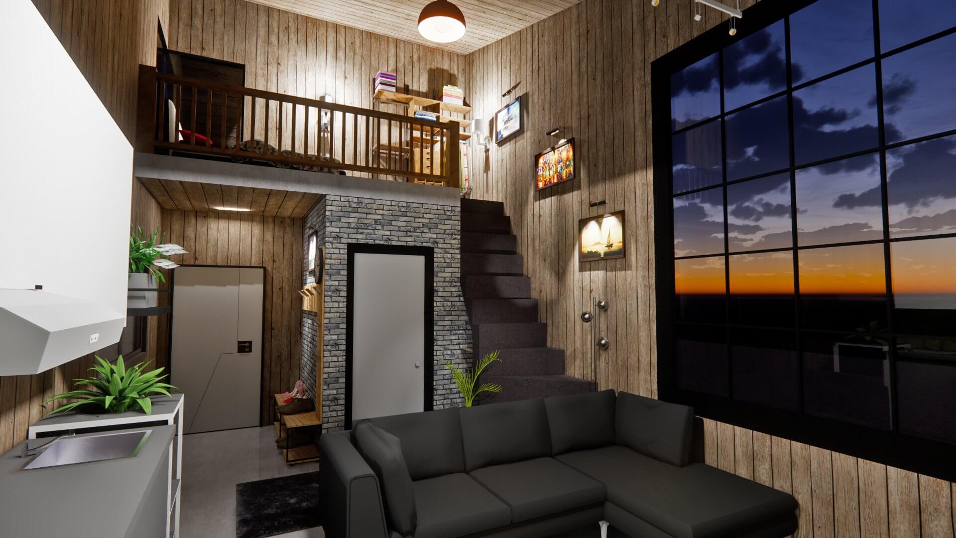 30m2 Tiny House - 3D Model by YavuzhanSENCU