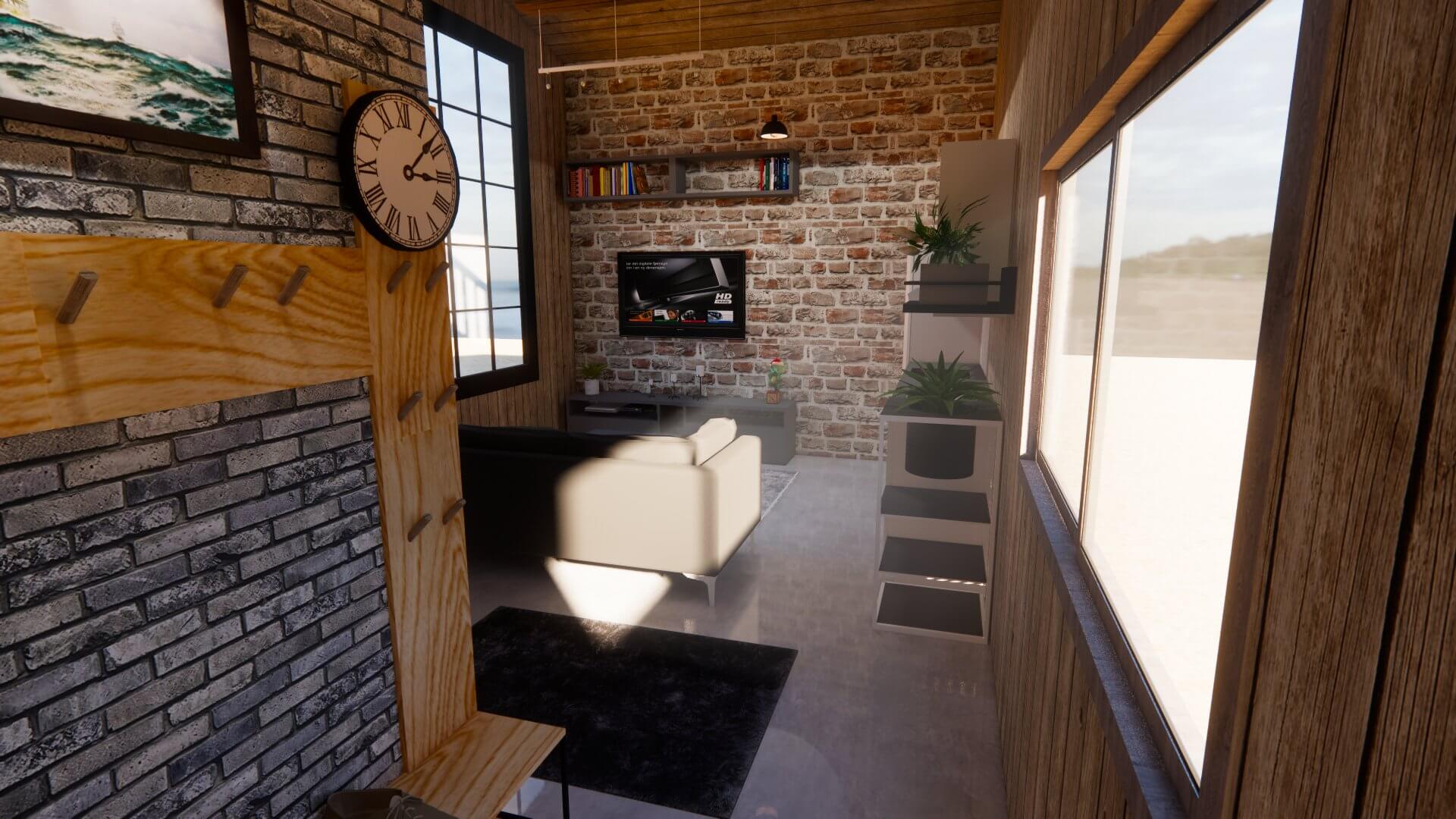 30m2 Tiny House - 3D Model by YavuzhanSENCU