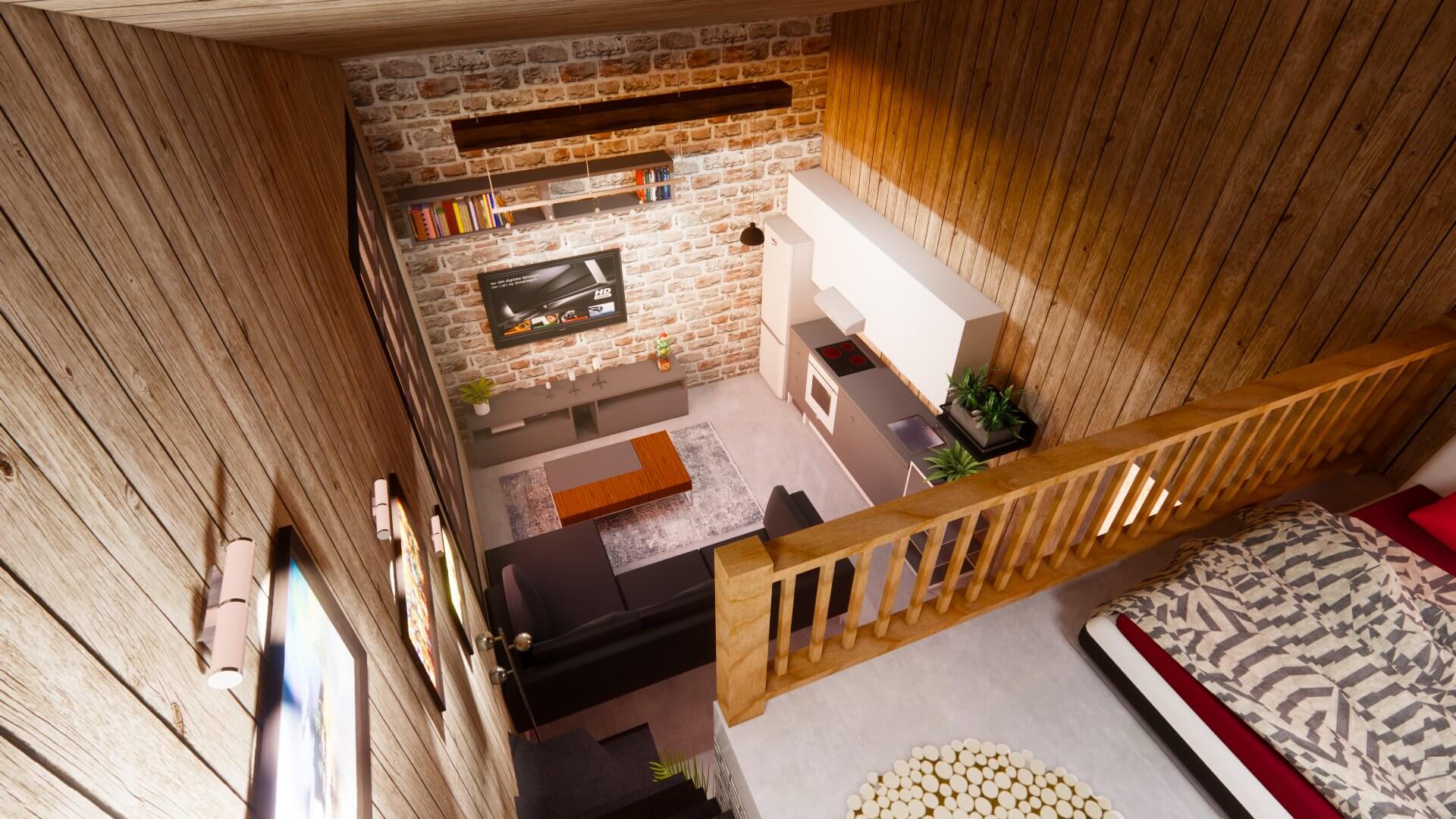 30m2 Tiny House - 3D Model by YavuzhanSENCU