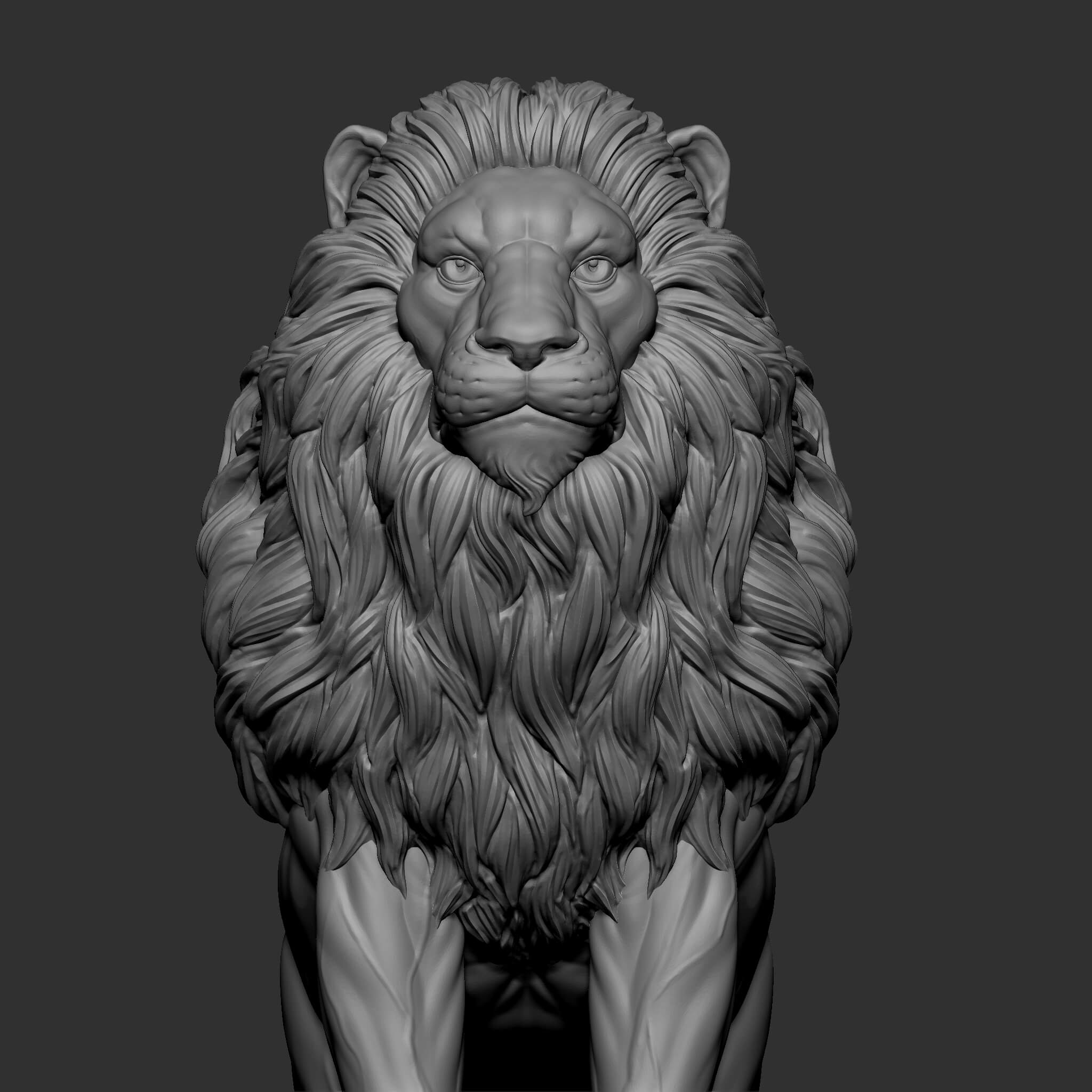 Lion 3D Print Model by ydstudio96