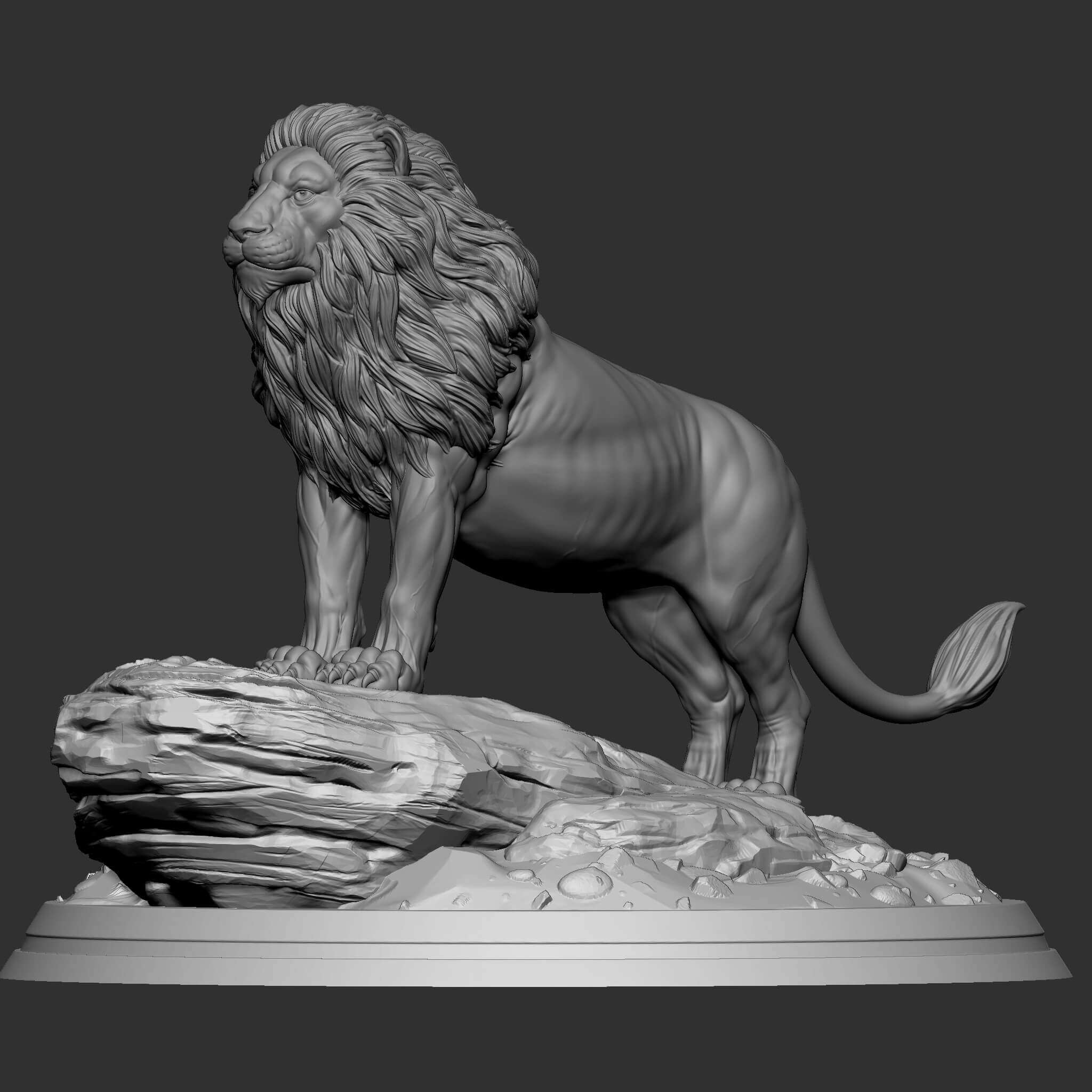 Lion 3D Print Model by ydstudio96
