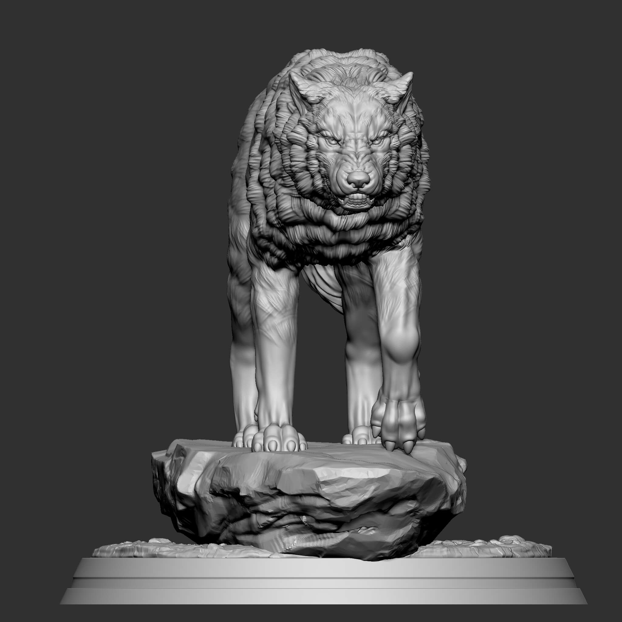 Wolf 3D Print Model by ydstudio96