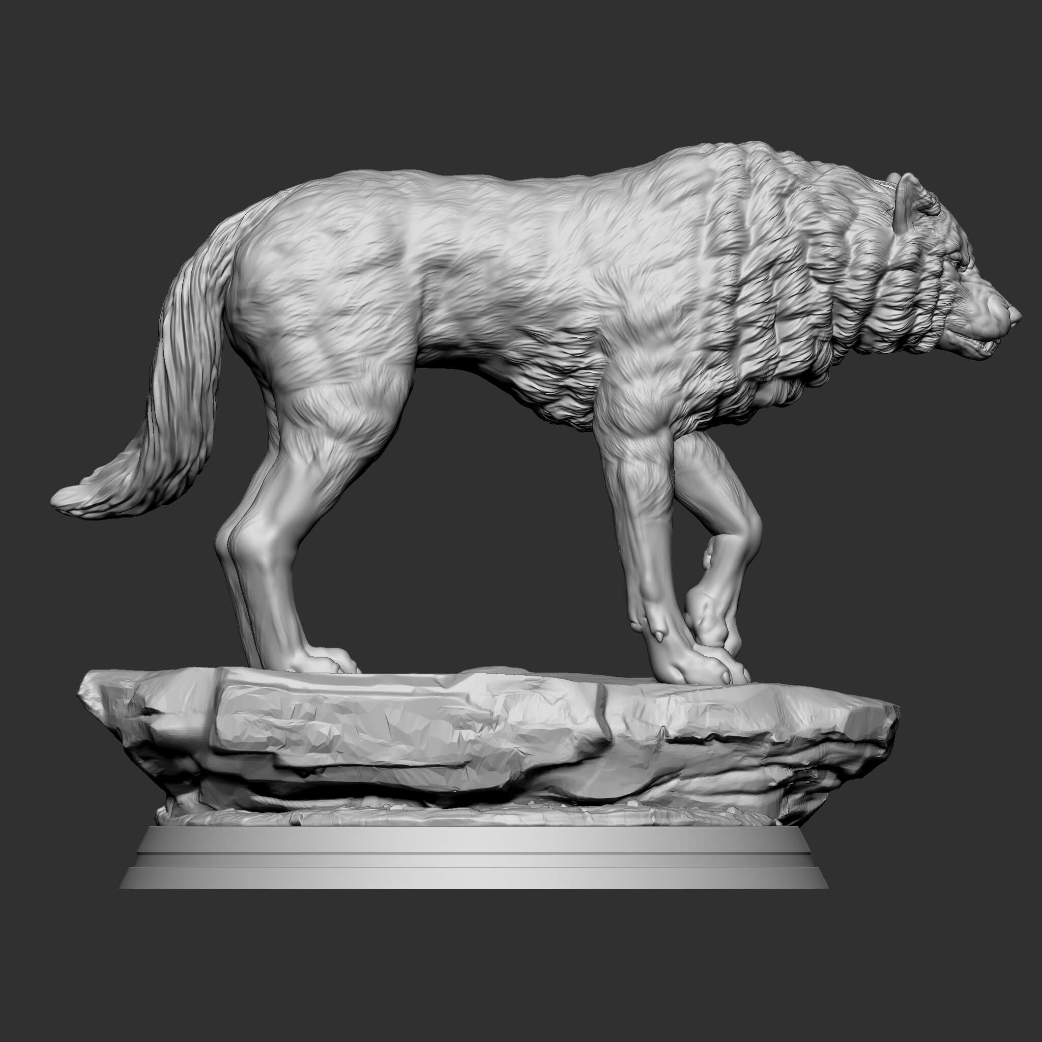 Wolf 3D Print Model by ydstudio96