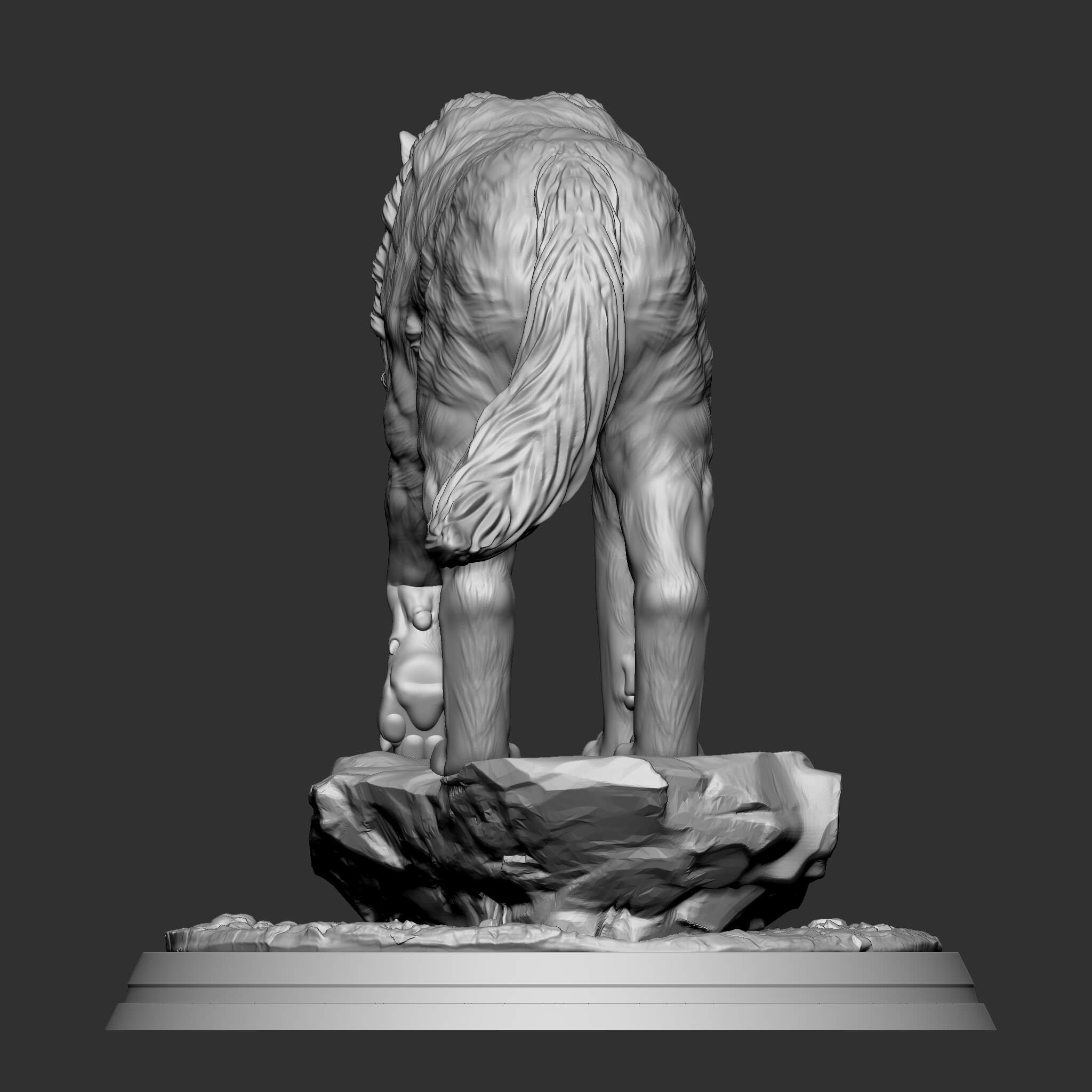 Wolf 3D Print Model by ydstudio96