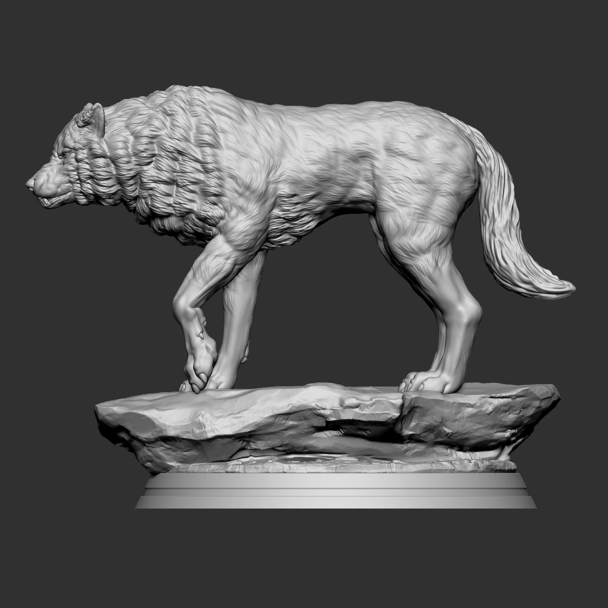 Wolf 3D Print Model by ydstudio96