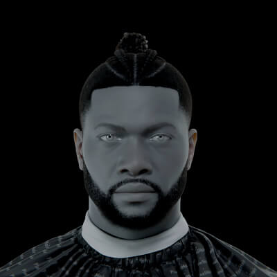 Pixelhair Blender and Unreal Hairstyle - Braids 011 3D Model by Yelzkizi