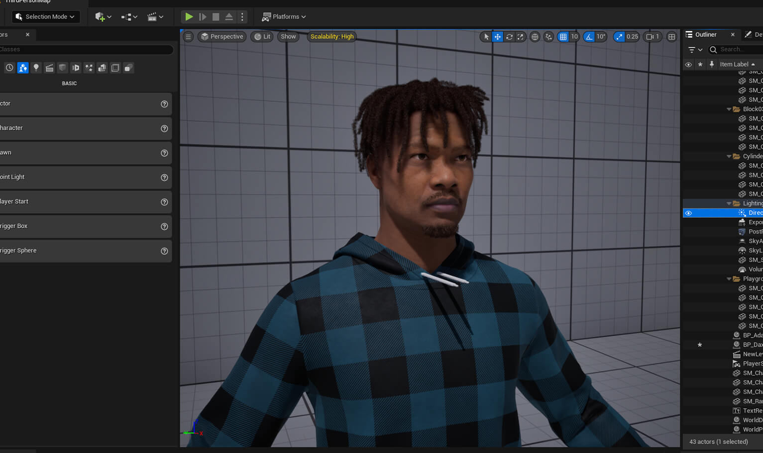 Pixelhair Blender and Unreal Hairstyle - Dreads Fade 023 3D Model by ...