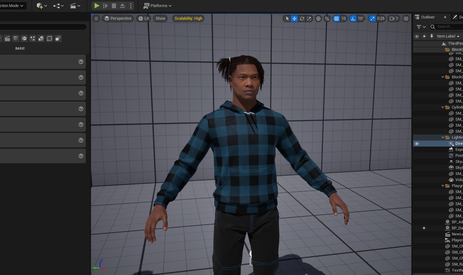 Pixelhair Blender and Unreal Hairstyle - Dreads Fade 024 Free 3D Model ...