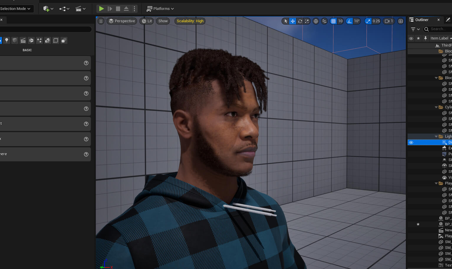 Pixelhair Blender and Unreal Hairstyle - Ksi Dreads Fade 022 3D Model ...