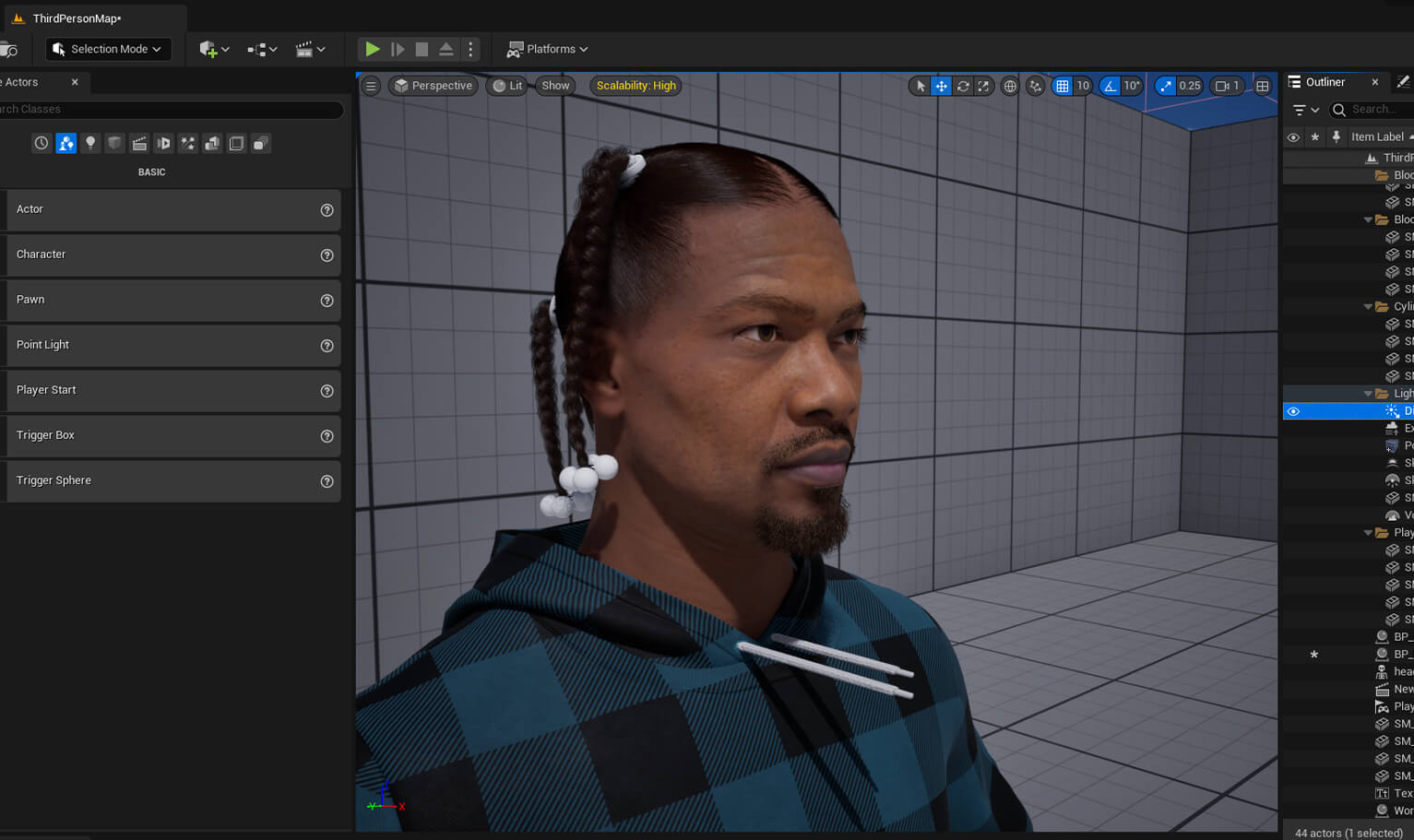 Pixelhair Blender and Unreal Hairstyle - Snoop Braids 013 3D Model by ...