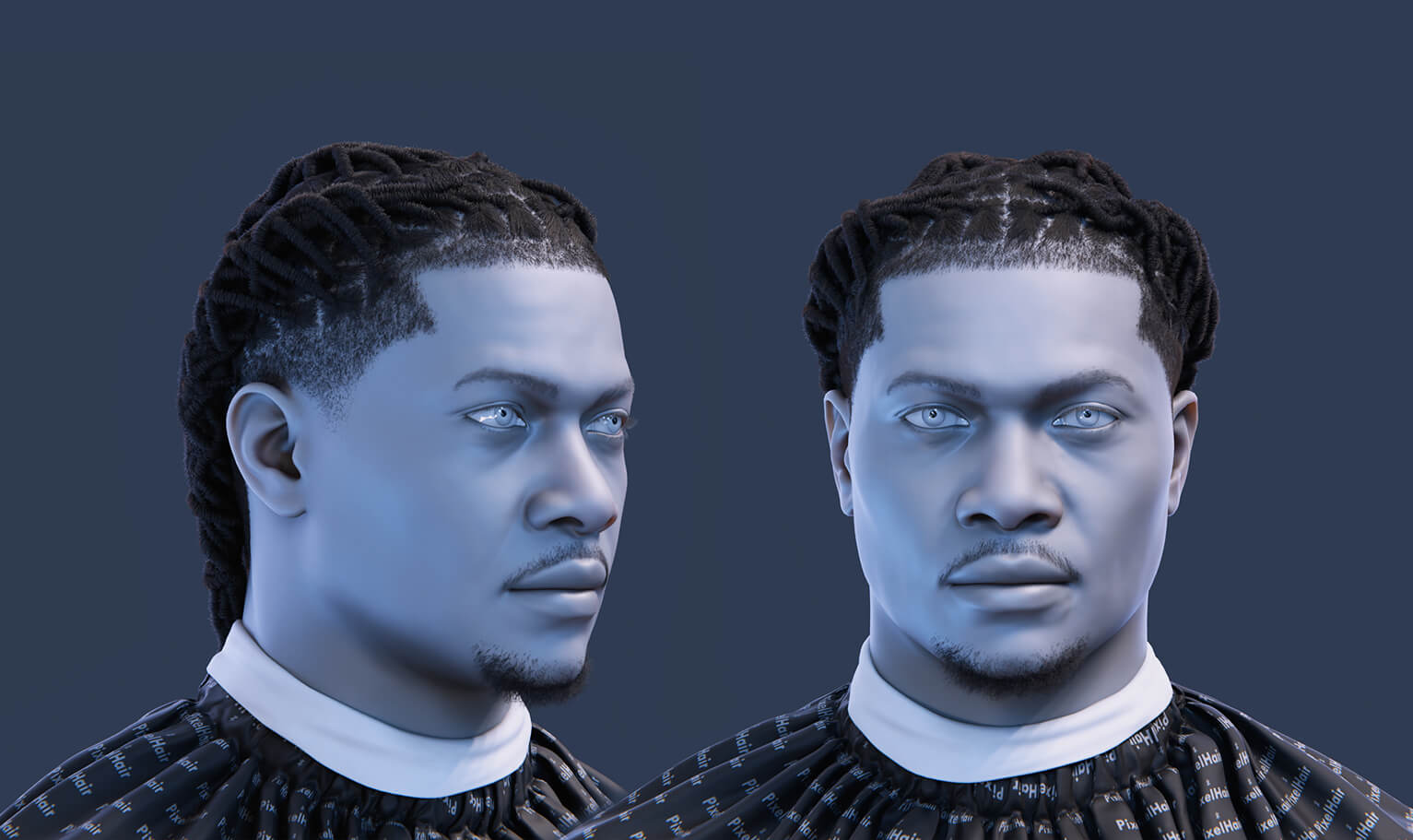 Pixelhair Blender Hairstyle - Lil Baby Dreads 018 3D Model by Yelzkizi