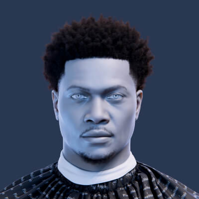 Pixelhair Blender Hairstyle - Nardo Wick Afro 013 3D Model by Yelzkizi