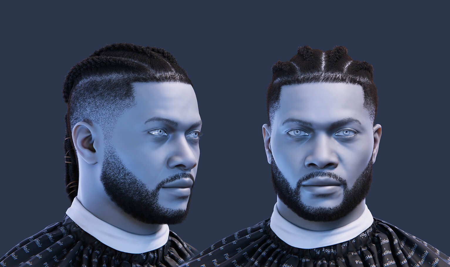 Pixelhair Blender Hairstyle - Omarion Dreads 019 3D Model by Yelzkizi