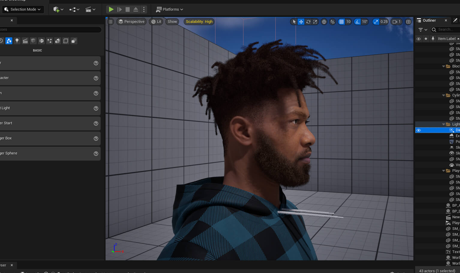 Pixelhair Blender Unreal Hairstyle - Dreads Afro 007 3D Model by Yelzkizi