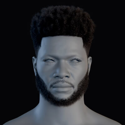 Pixelhair Hairstyle - Afro 005 3D Model by Yelzkizi